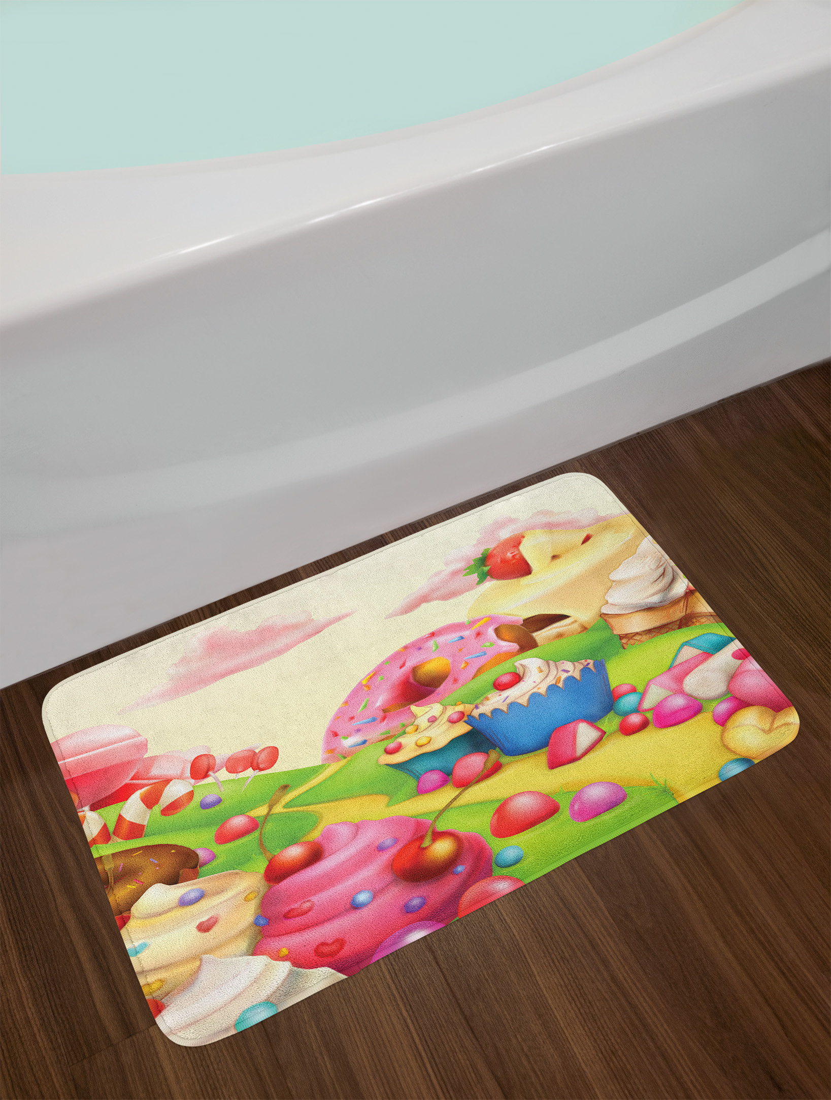 East Urban Home Yummy Donuts Sweet Land Cupcakes Ice Cream Cotton Candy ...