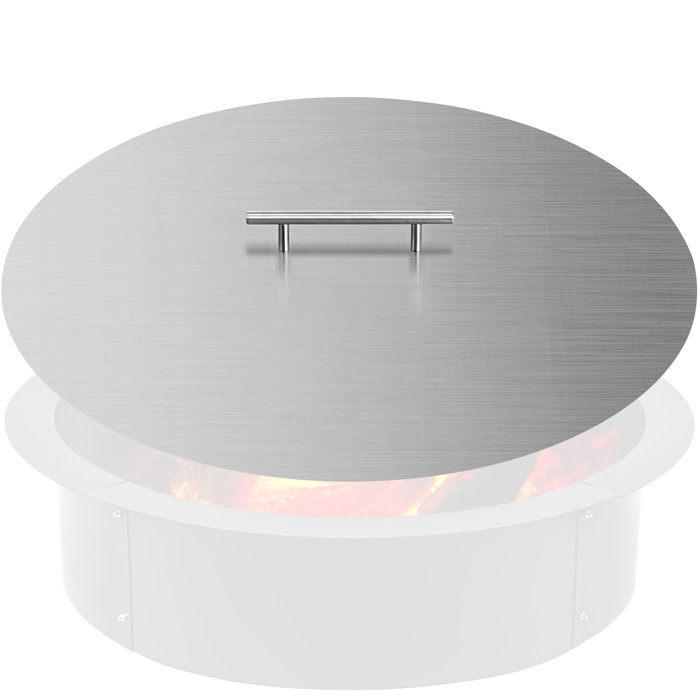 VEVOR 20'' Round Stainless Steel Fire Pit Lid | Wayfair
