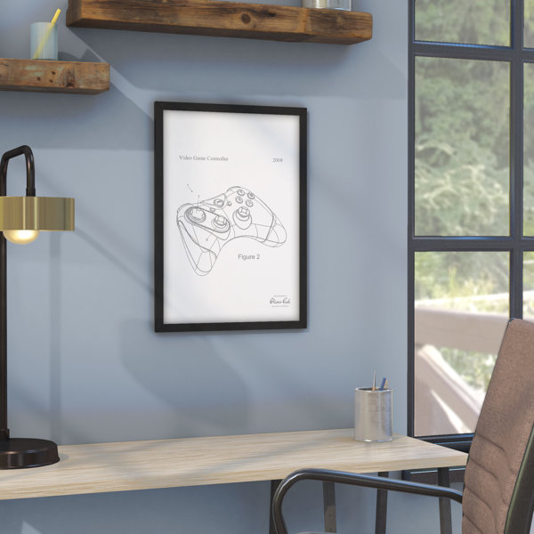 17 Stories Video Game Controller 2008 Framed On Paper | Wayfair