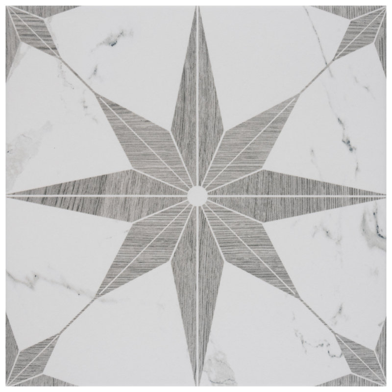 Merola Tile Llama Stella Loire 10" x 10" Porcelain Marble Look Wall ...