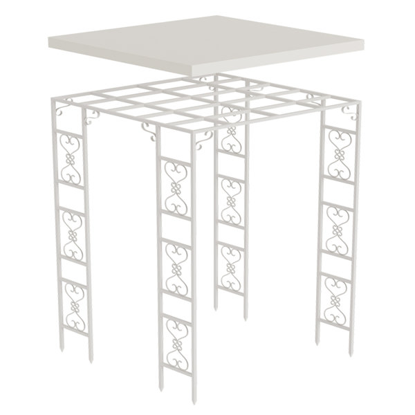 LUVODI Metal Square Wedding Canopy Tent Backdrop Arbor Outdoor With ...