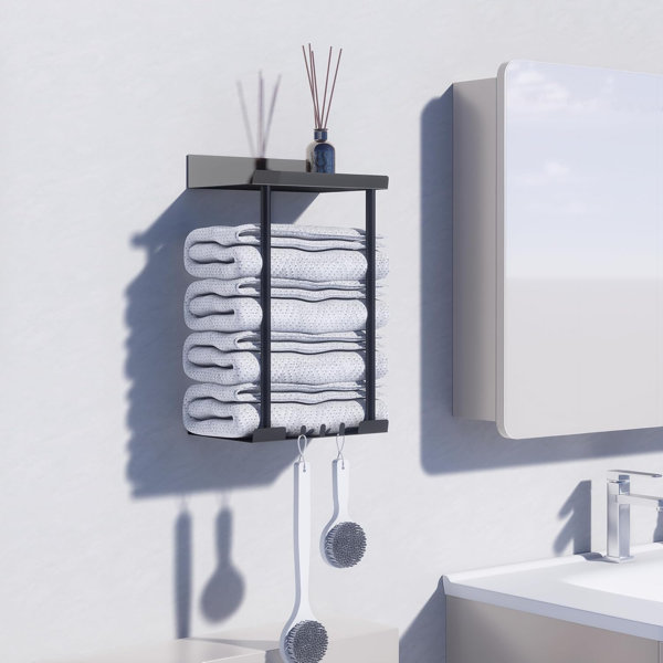 Nivozu Metal Wall Towel Rack Mounted | Wayfair