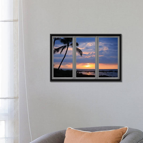 iCanvas Hawaii Window View Photographic Print on Wrapped Canvas ...