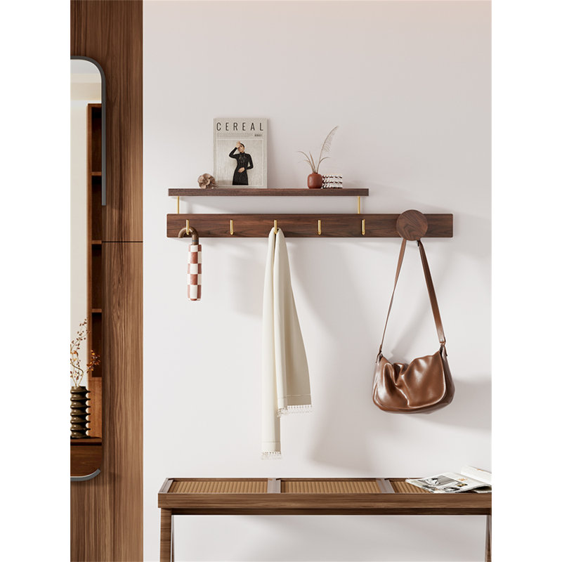 Latitude Run® Frankey Freestanding 6 - Hook Wall Mounted Coat Rack ...