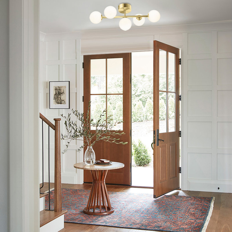 George Oliver Johnnell 5 - Light Dimmable Vanity Light & Reviews | Wayfair