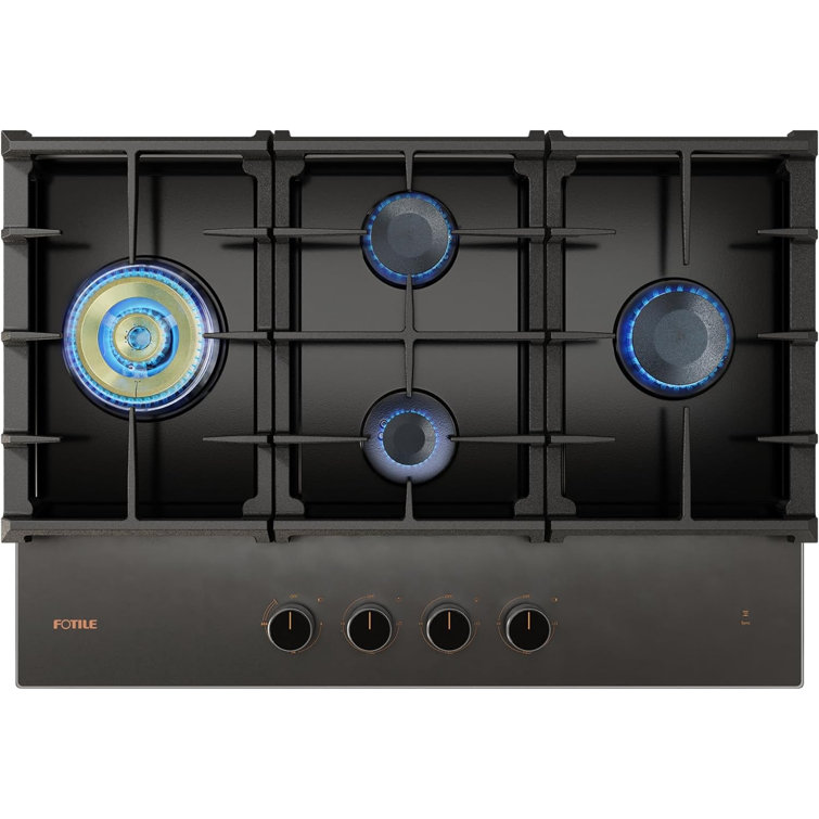 FOTILE 30" Moonshadow Natural Gas 4 Burner Cooktop | Wayfair
