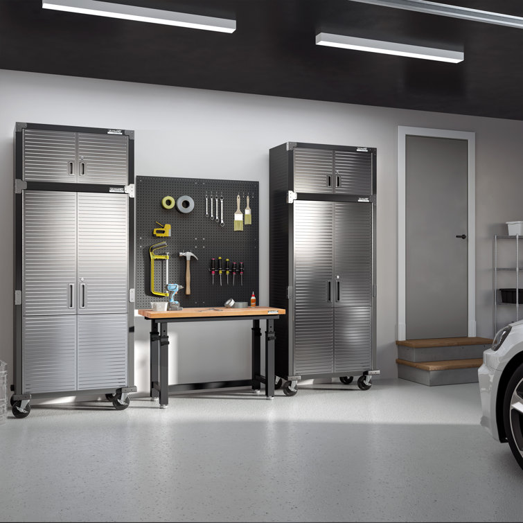 UltraHD Seville Classics UltraHD 7-Piece Storage Cabinet System with ...