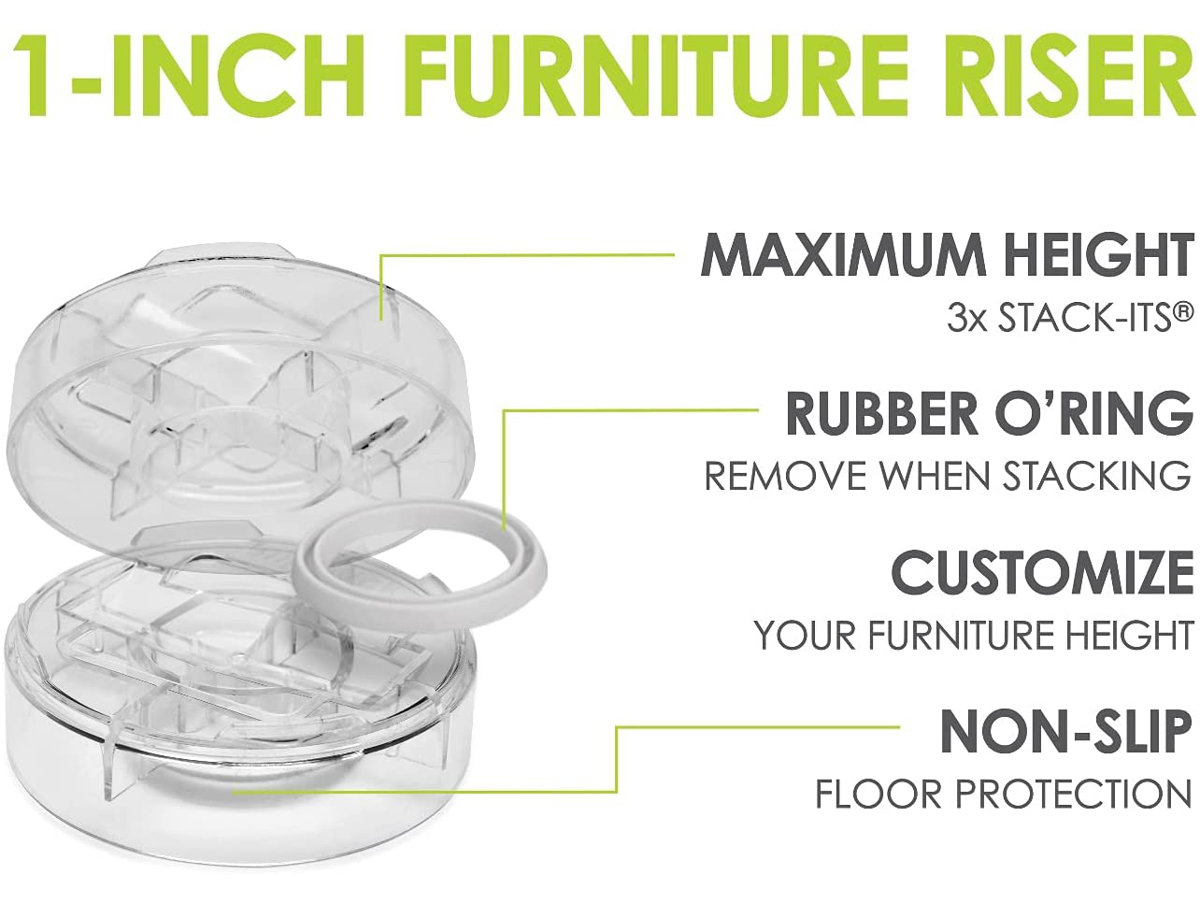 Slipstick Clear Stack-Its Furniture Risers & Reviews | Wayfair