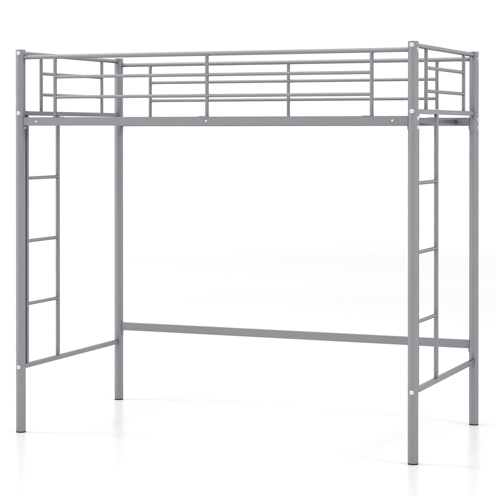 Metro Lane 196 X 98 X 184Cm Metal Loft Bed Space-Saving Loft Bed Frame ...