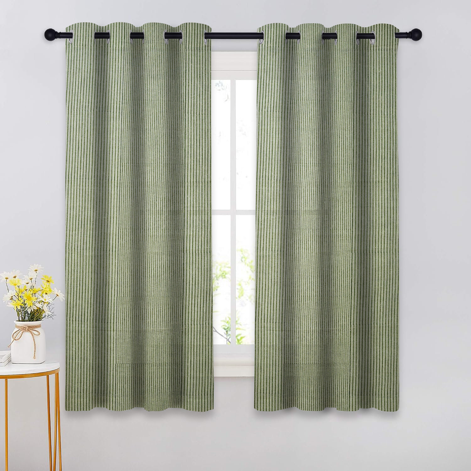 Hokku Designs Block Print Eyelet Curtain for Home Decor Stylish Drape ...