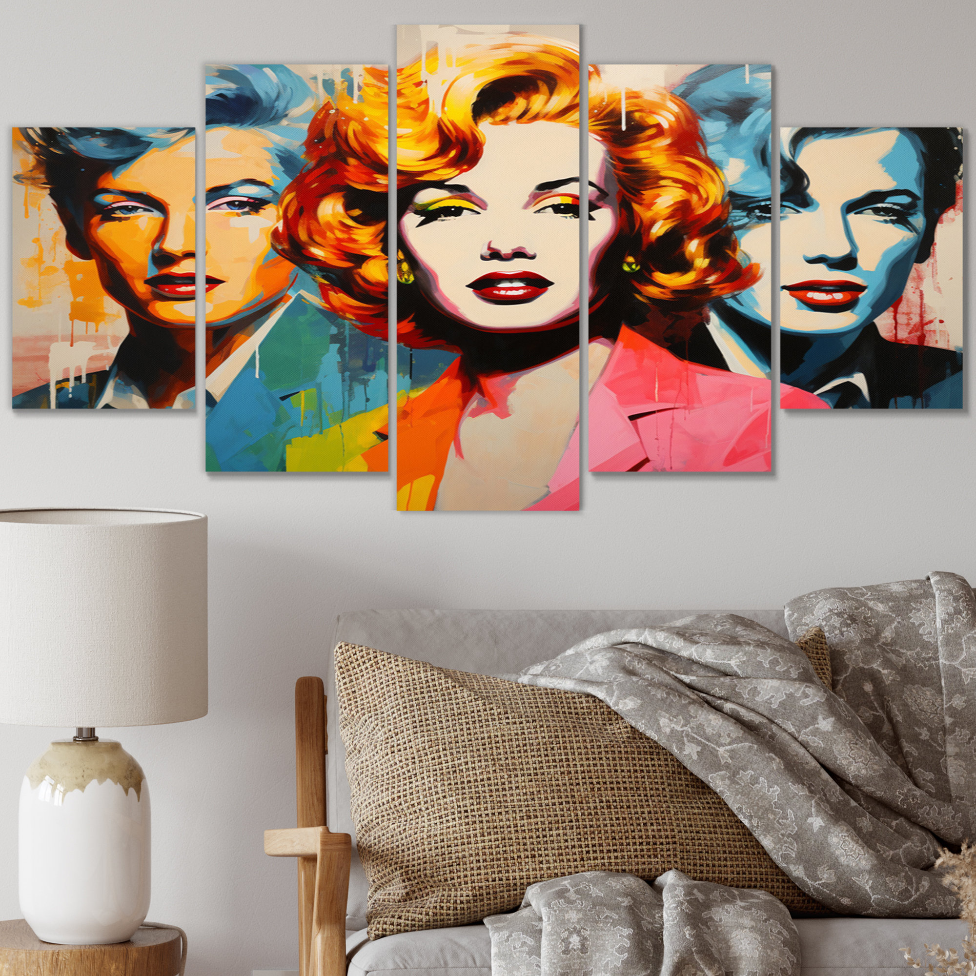 George Oliver Pop Art Iconography Portrait I - People Wall Art Living ...