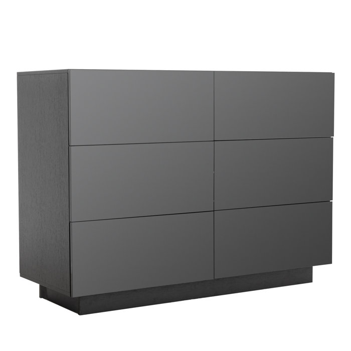 Wade Logan® Aylina 6 Drawer 41.3" W Dresser With LED Light & Reviews ...