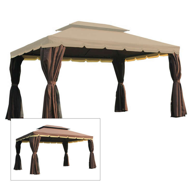 Garden Winds Outsunny Gazebo Replacement Canopy Top Cover ONLY ...