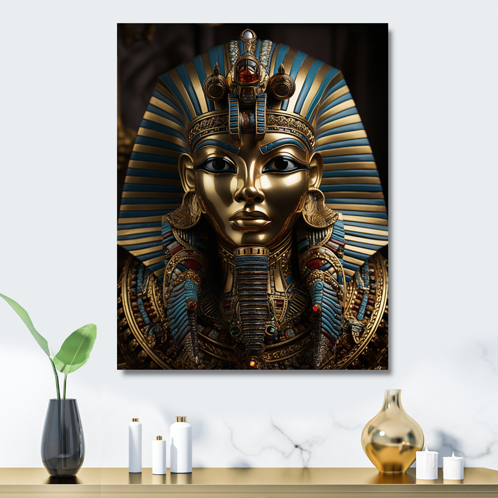 Bungalow Rose Egypt Pharaohs Legacy II - Egypt Metal Wall Decor | Wayfair
