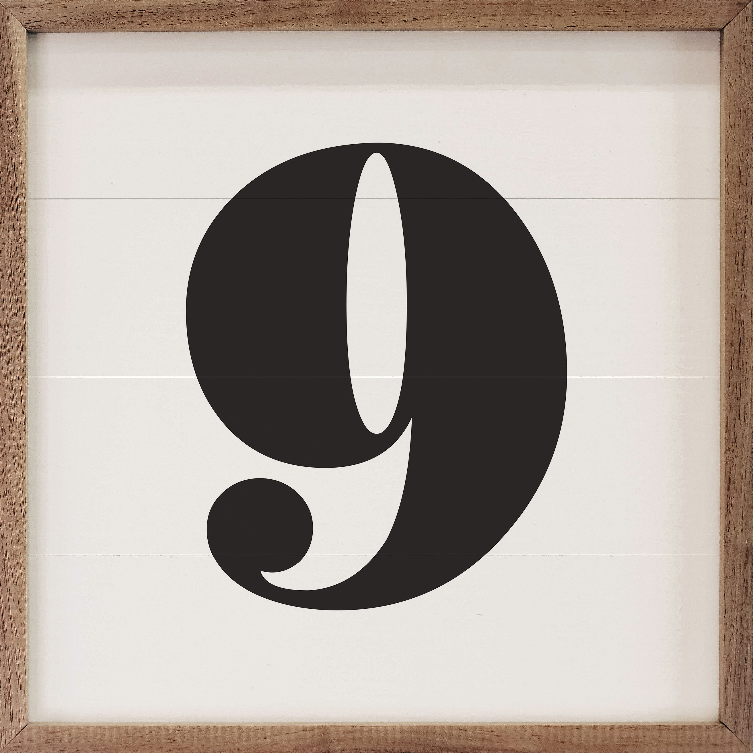 Ebern Designs Square Classic Number Nine White - Wayfair Canada