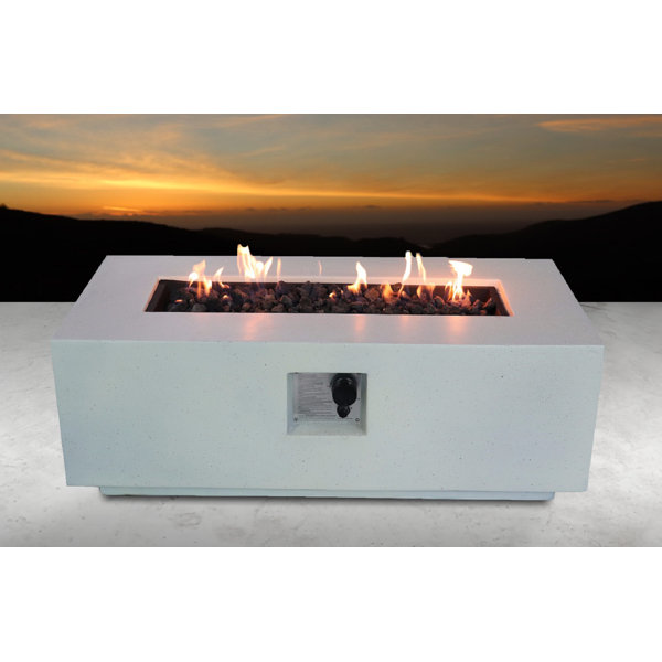 Sol 72 Outdoor™ Abigale Concrete Propane/Natural Gas Fire Pit Table ...