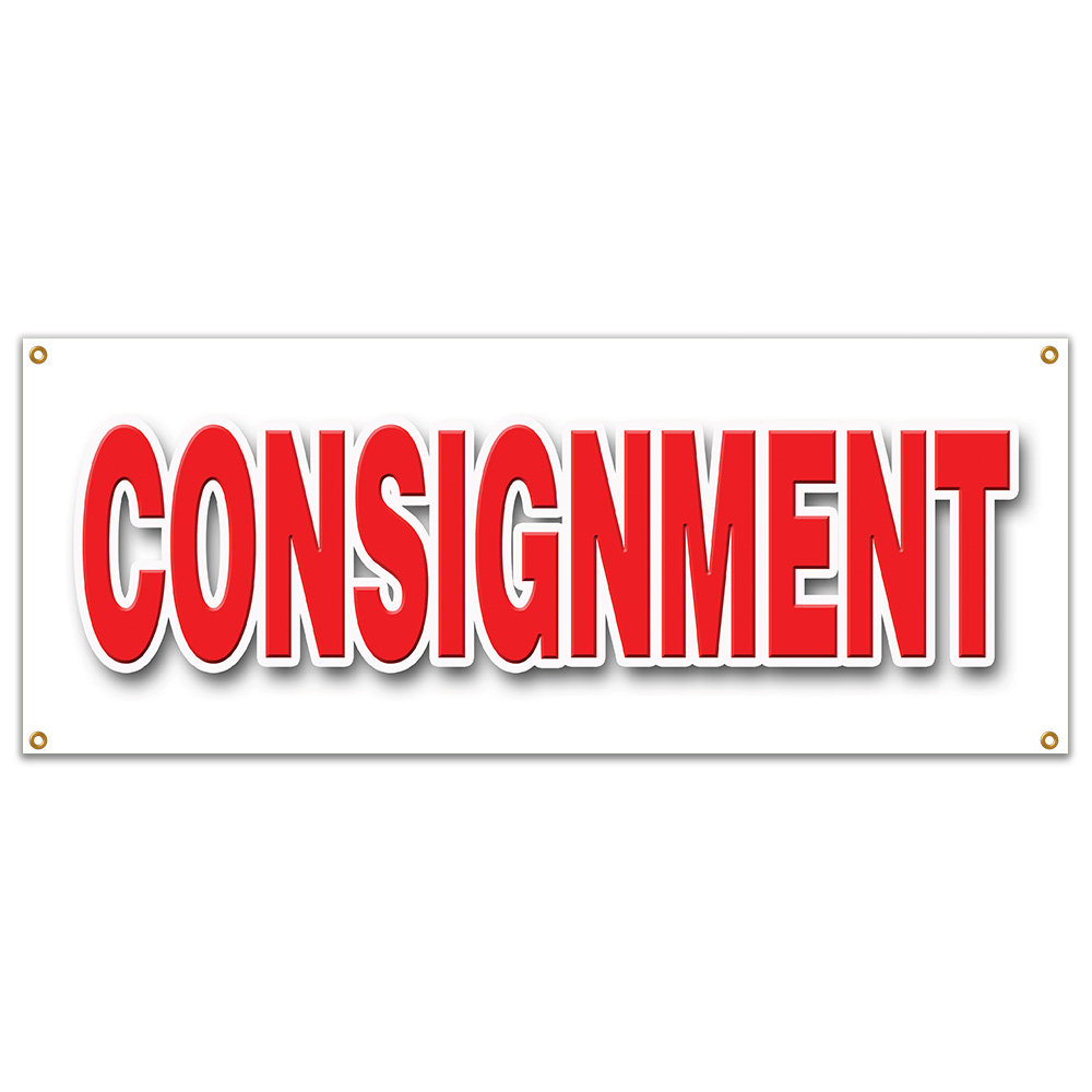 SignMission CONSIGNMENT BANNER SIGN Second Hand Name Brands Clothes ...