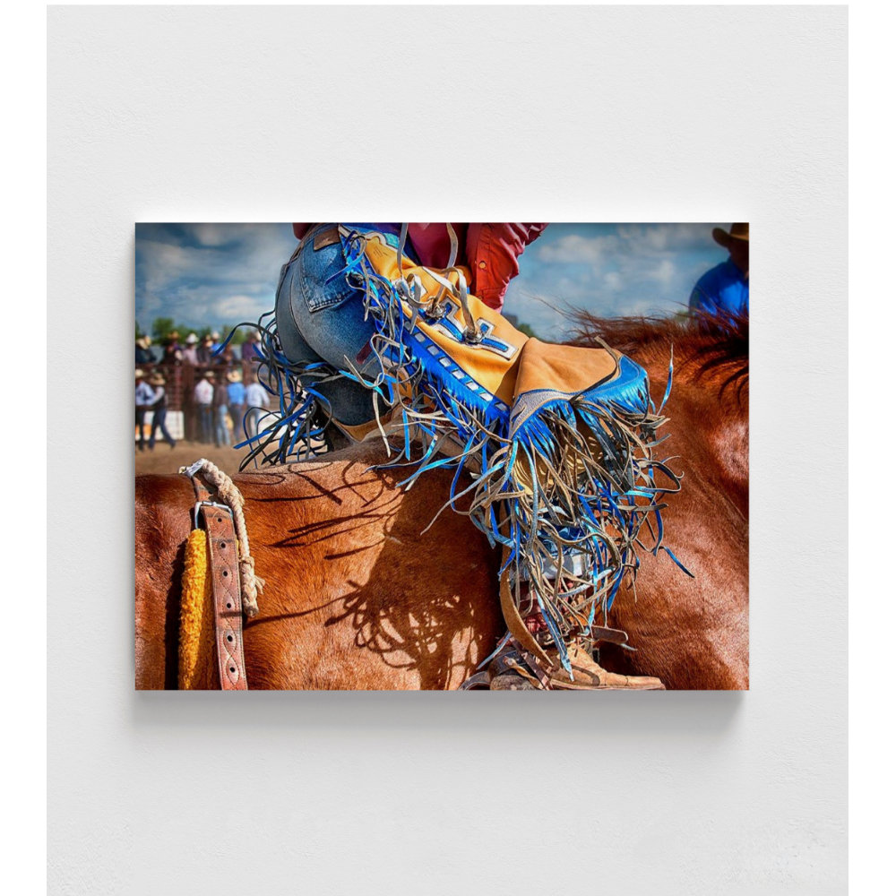 WeFrameArt The Bronc Rider By Lisa Dearing, Rodeo Girl Gift Idea ...