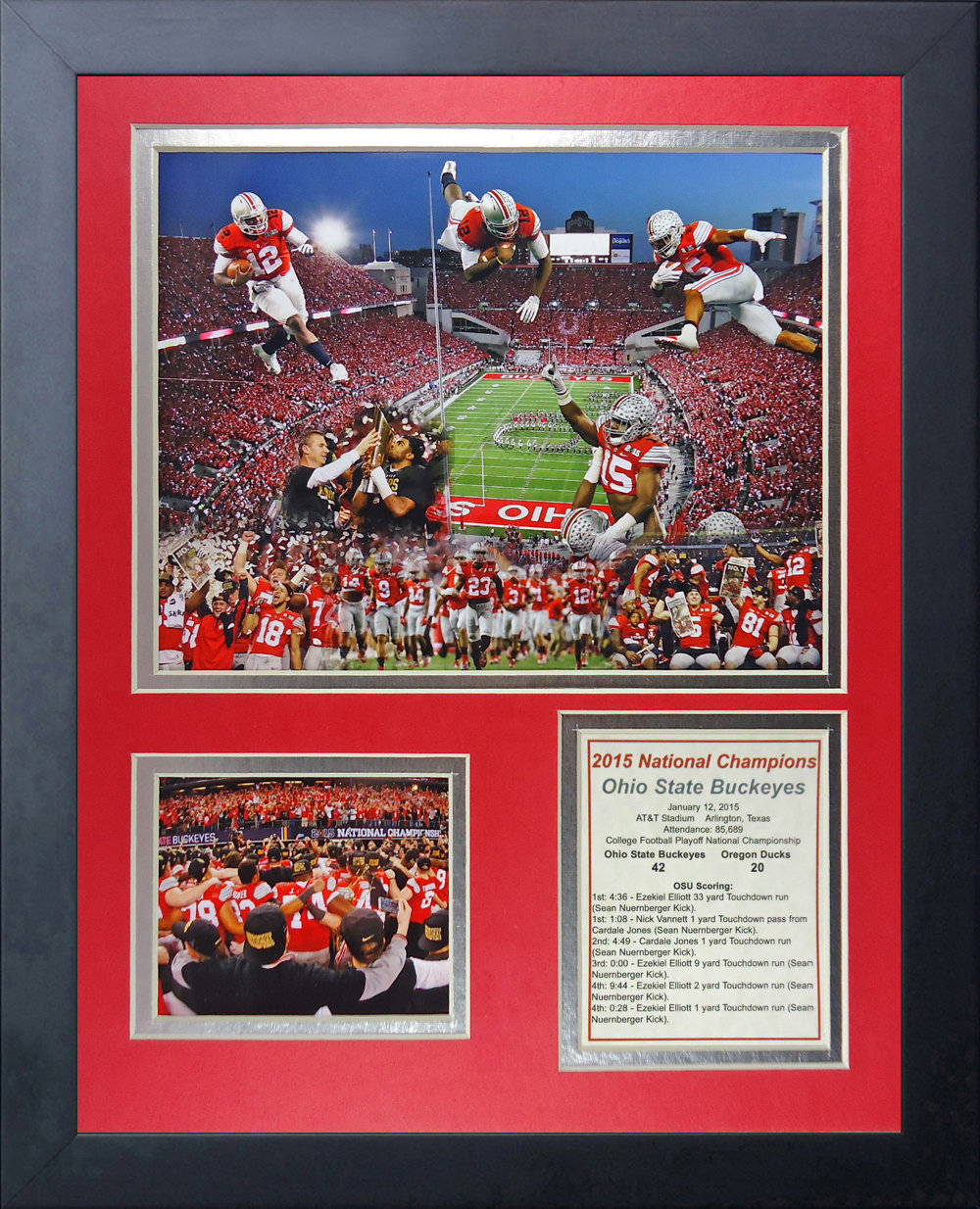 Legends Never Die Ohio State 2014 CFP Football National Champion Framed ...