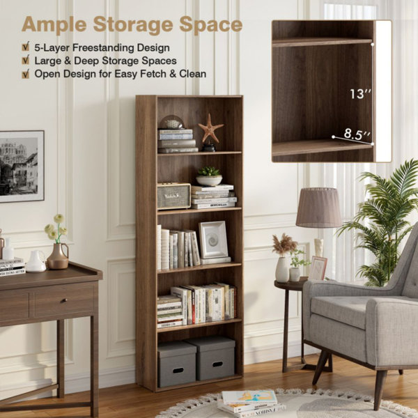 Wade Logan® Asuman Bookcase & Reviews | Wayfair