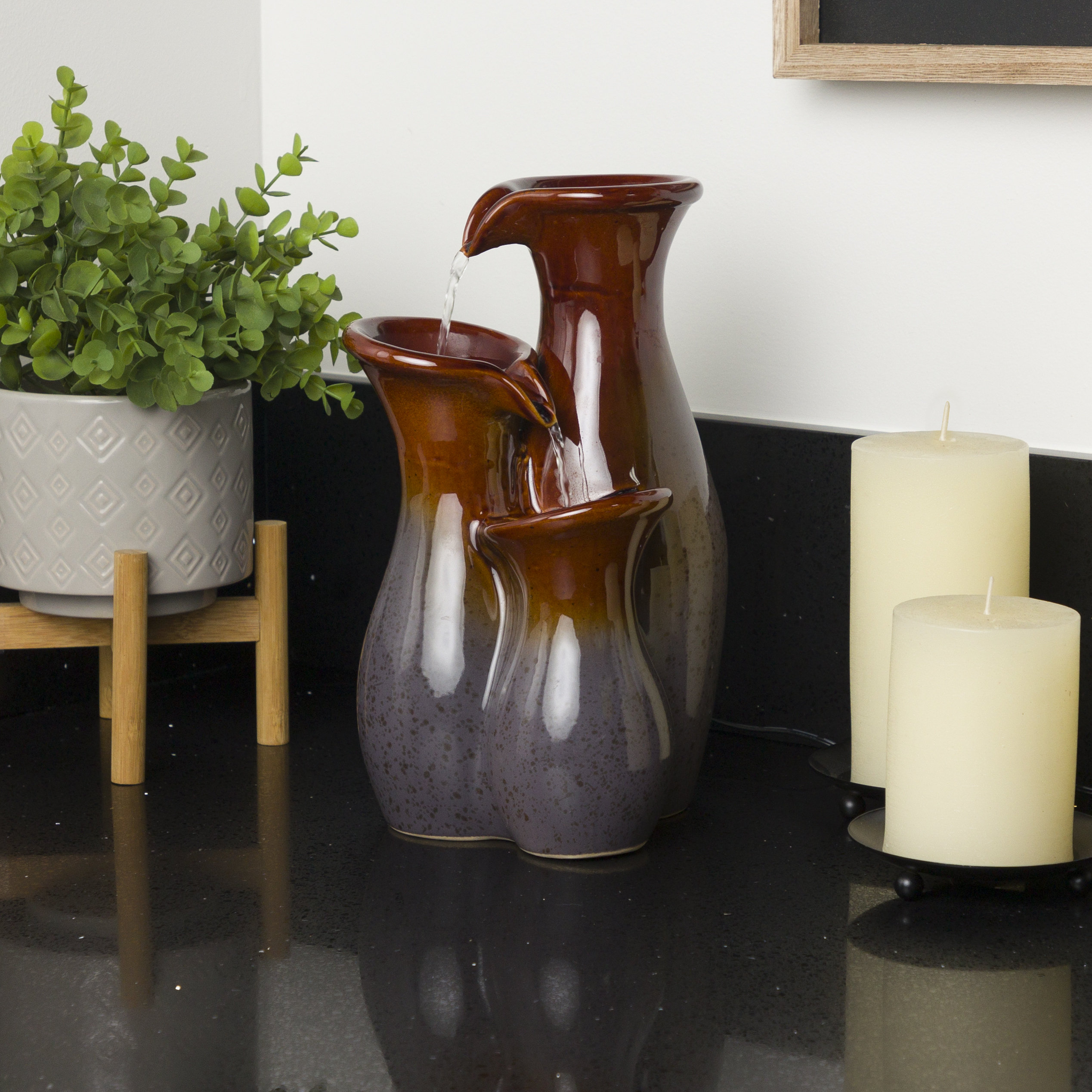 Lark Manor™ Aliyah-Lilly Ceramic Vase Fountain & Reviews - Wayfair Canada