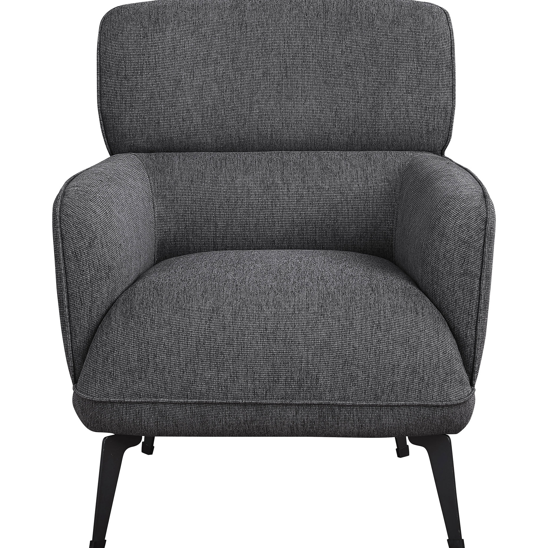 Hokku Designs Transitional Grey Accent Chair, Crisp Upholstery, Welt ...