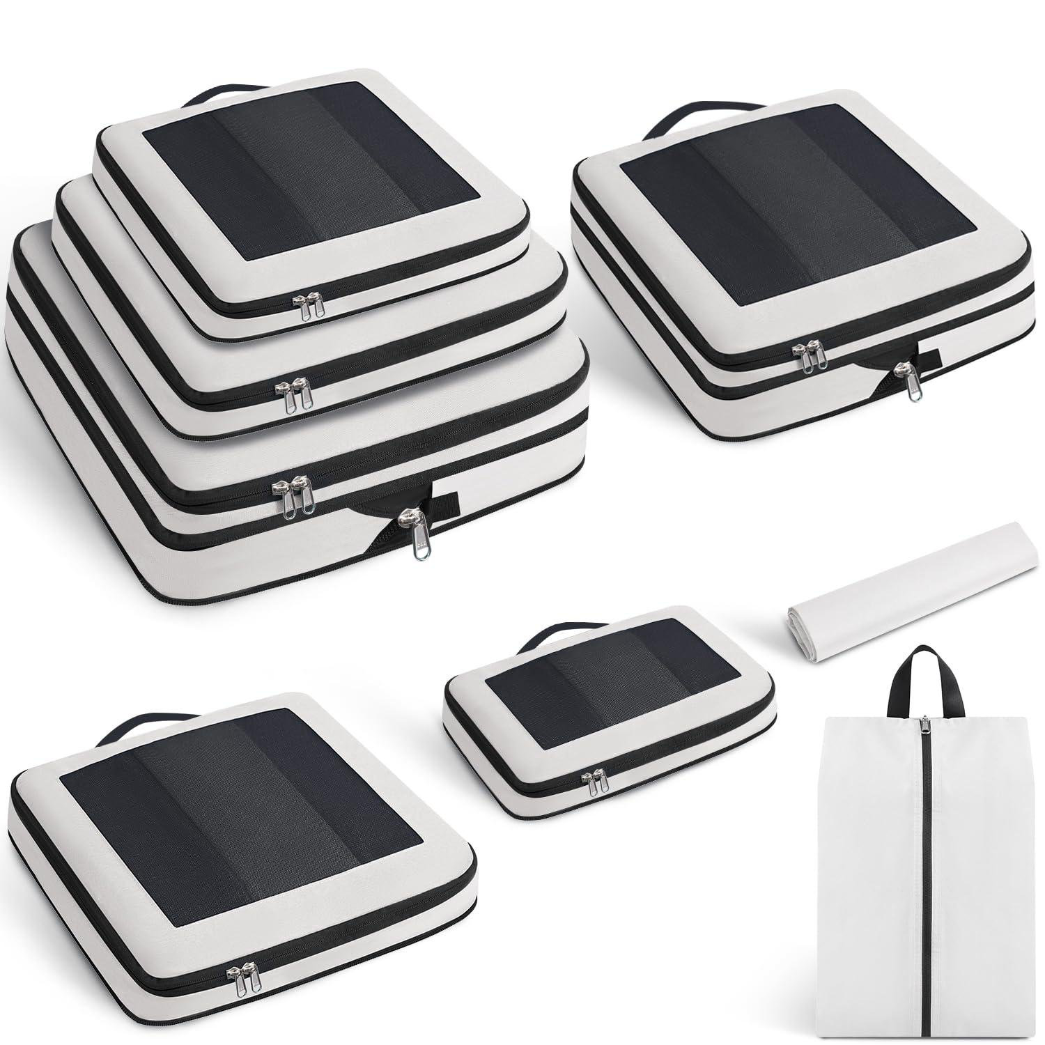 Rebrilliant 8 Set/6 Set/4 Set Compression Packing Cubes For Travel ...