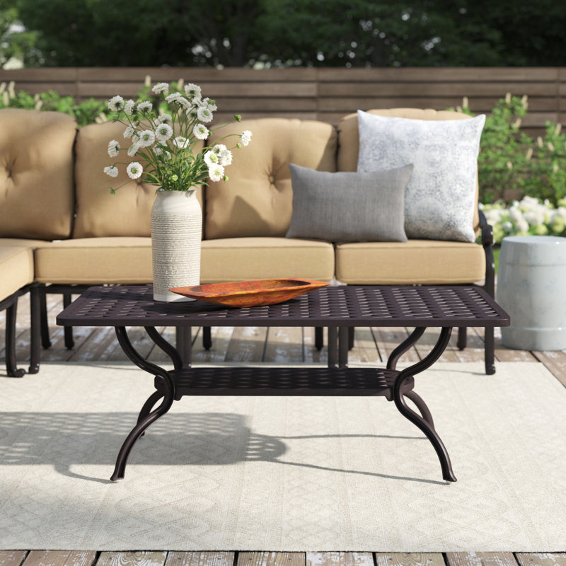 Three Posts™ Carterton 26 x 48'' Rectangular Coffee Table | Wayfair