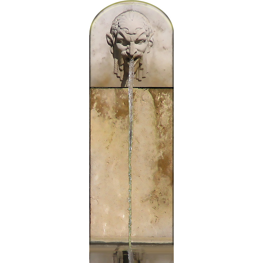 Wet Paint Printing Stone Gargoyle Lion Face Fountain Auguste Rodin ...
