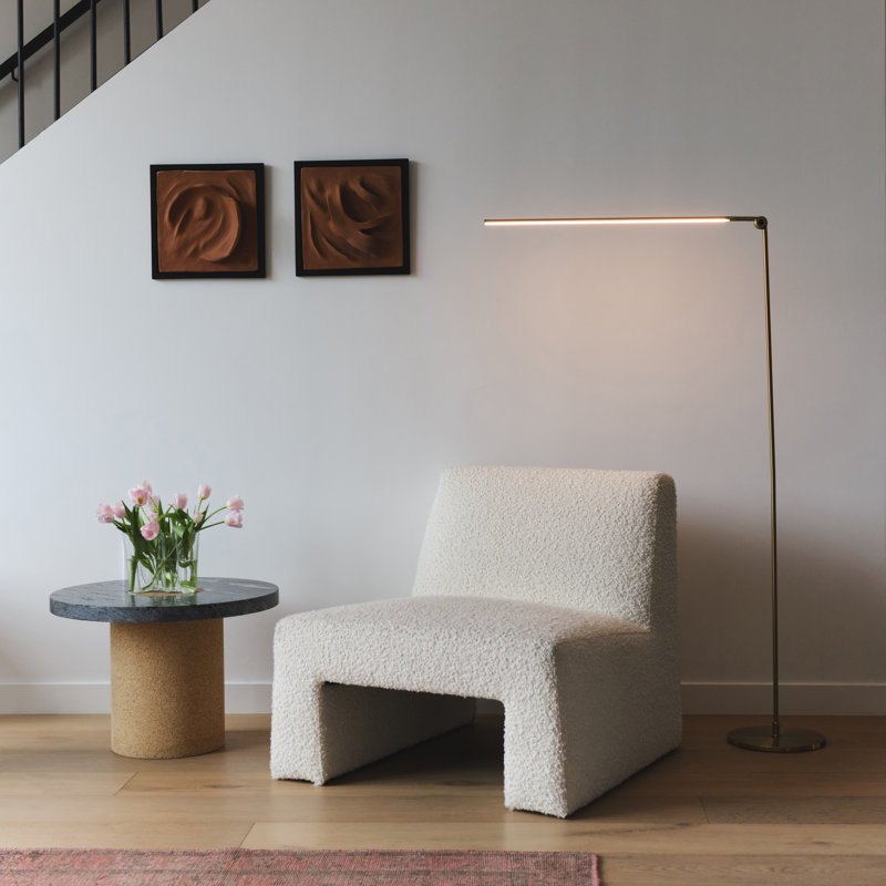 Brightech Libra 54.5" Modern Industrial LED Floor Lamp with Rotating ...