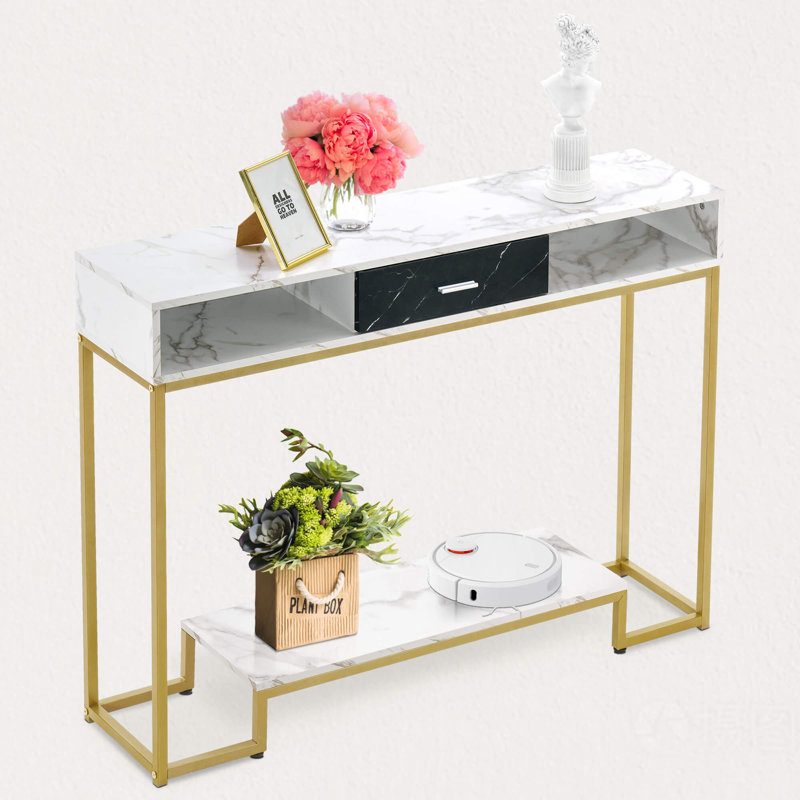Mercer41 Maivor 47'' Console Table with Drawers and Shoe Storage | Wayfair