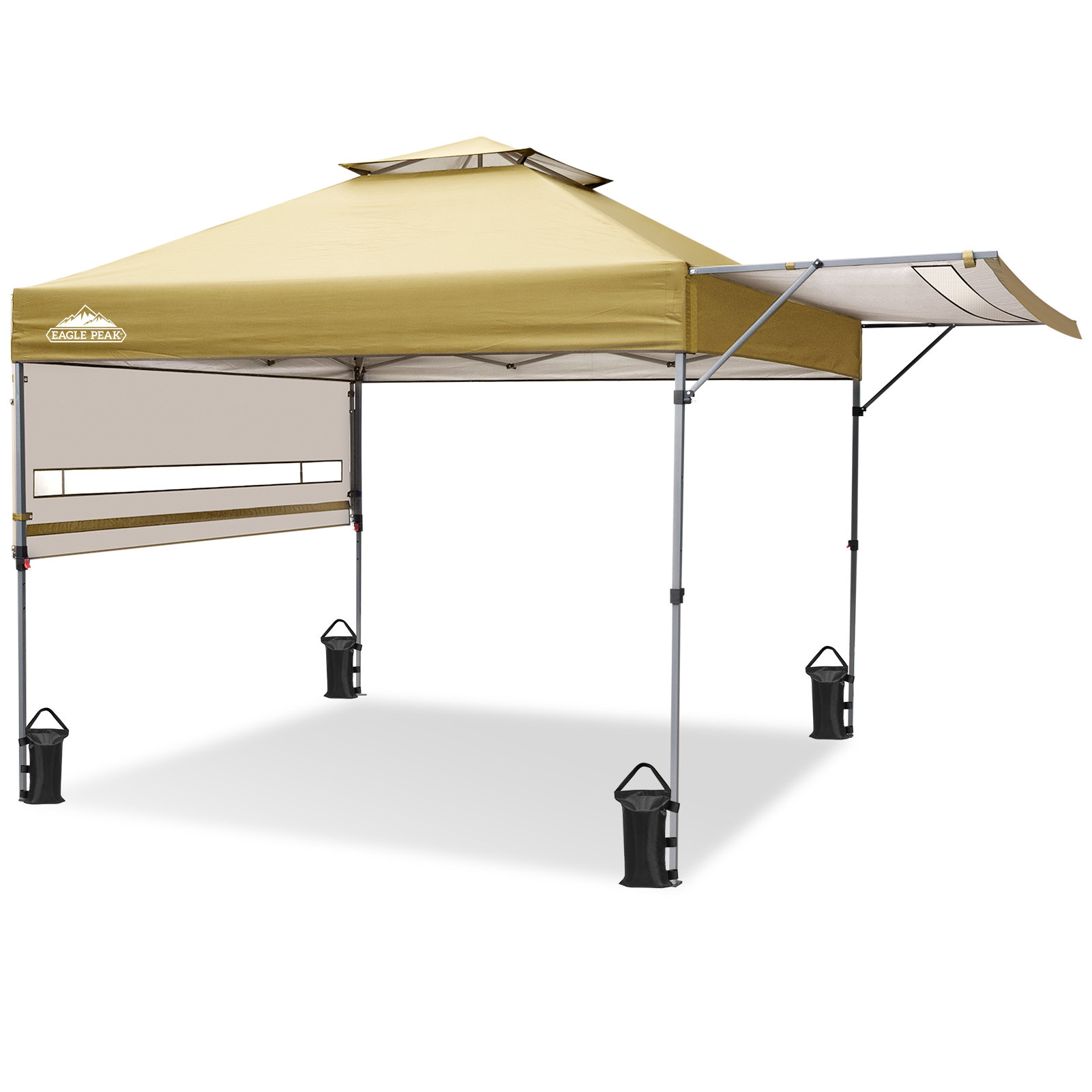 EAGLE PEAK Pop Up Canopies 17 Ft. W x 10 Ft. D Metal Patio Gazebo ...