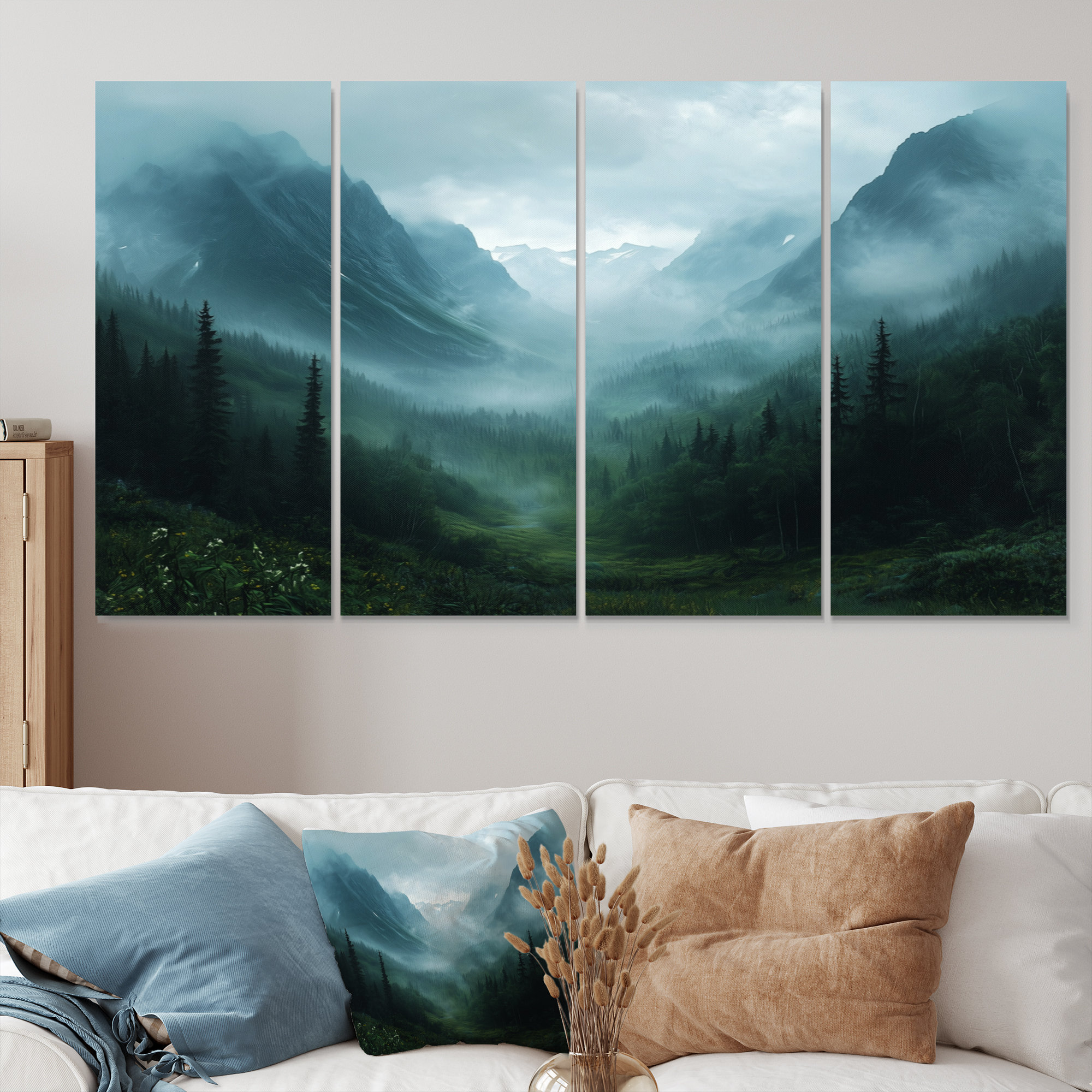 Red Barrel Studio® Misty Mountain Valley - La- Mountain - Traditional ...