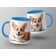 East Urban Home Set of 2 – 11oz Adorable Corgi Dog Happy Face Design ...
