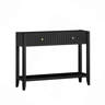 Ivy Bronx Console Table With Drawers, Narrow Wood Accent Sofa Table ...