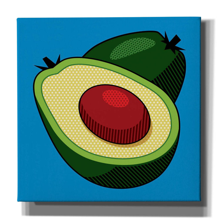 Harper Orchard " Avocado On Blue " by Ron Magnes on Canvas | Wayfair
