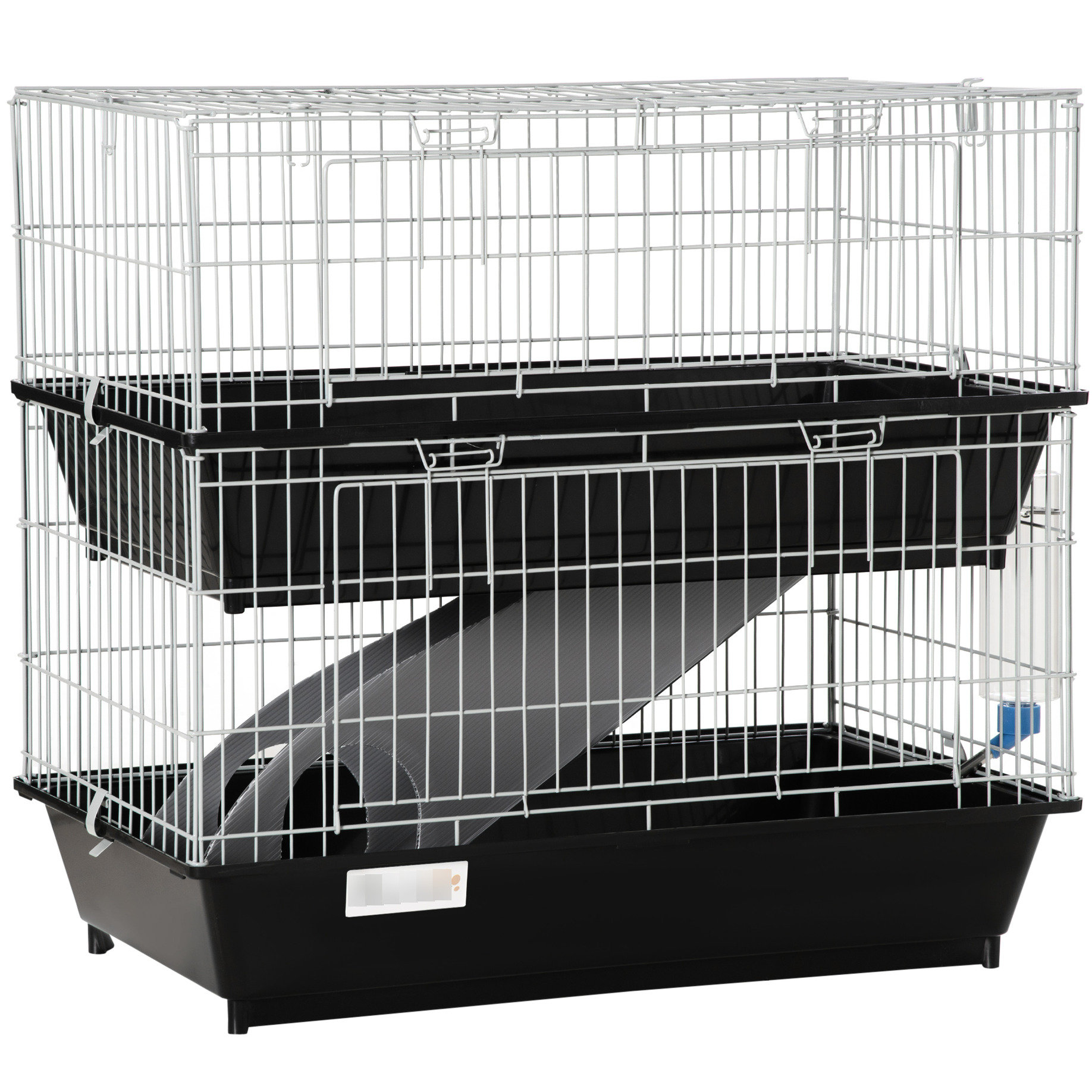 17 Stories Black 2 Cage For Ferrets, Guinea Pigs And Other Small ...