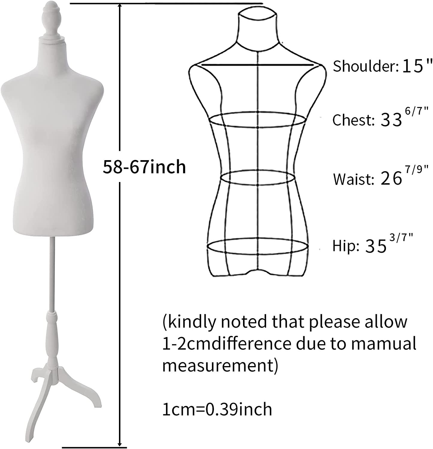 MeetingHome Adjustable 67" H Dress Form & Reviews | Wayfair