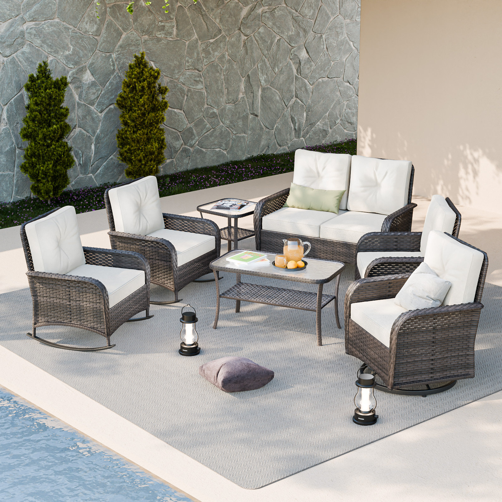 EAGLE PEAK 6 - Person Outdoor Seating Group | Wayfair
