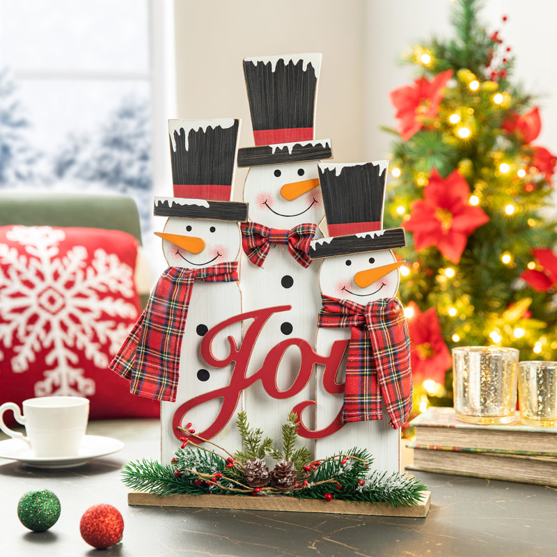 The Holiday Aisle® Snowman Family Christmas Table Decor & Reviews | Wayfair