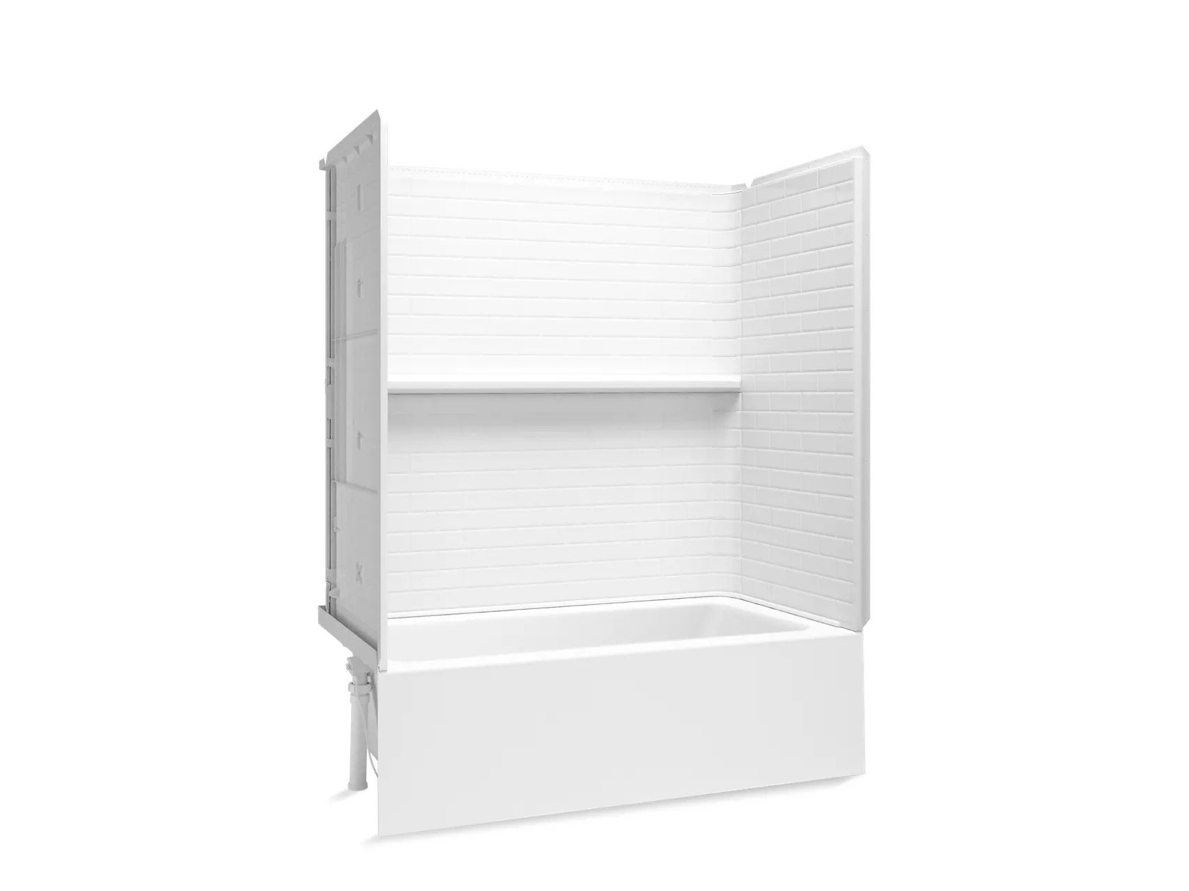 Sterling by Kohler Forum Traverse 60" X 30" Vikrell Bath/Shower With ...