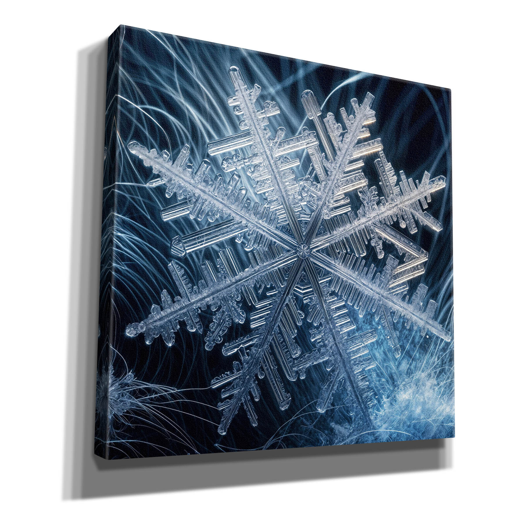 Epic Graffiti 'Snowflake 2' by Rey Klimt Canvas Wall Art | Wayfair