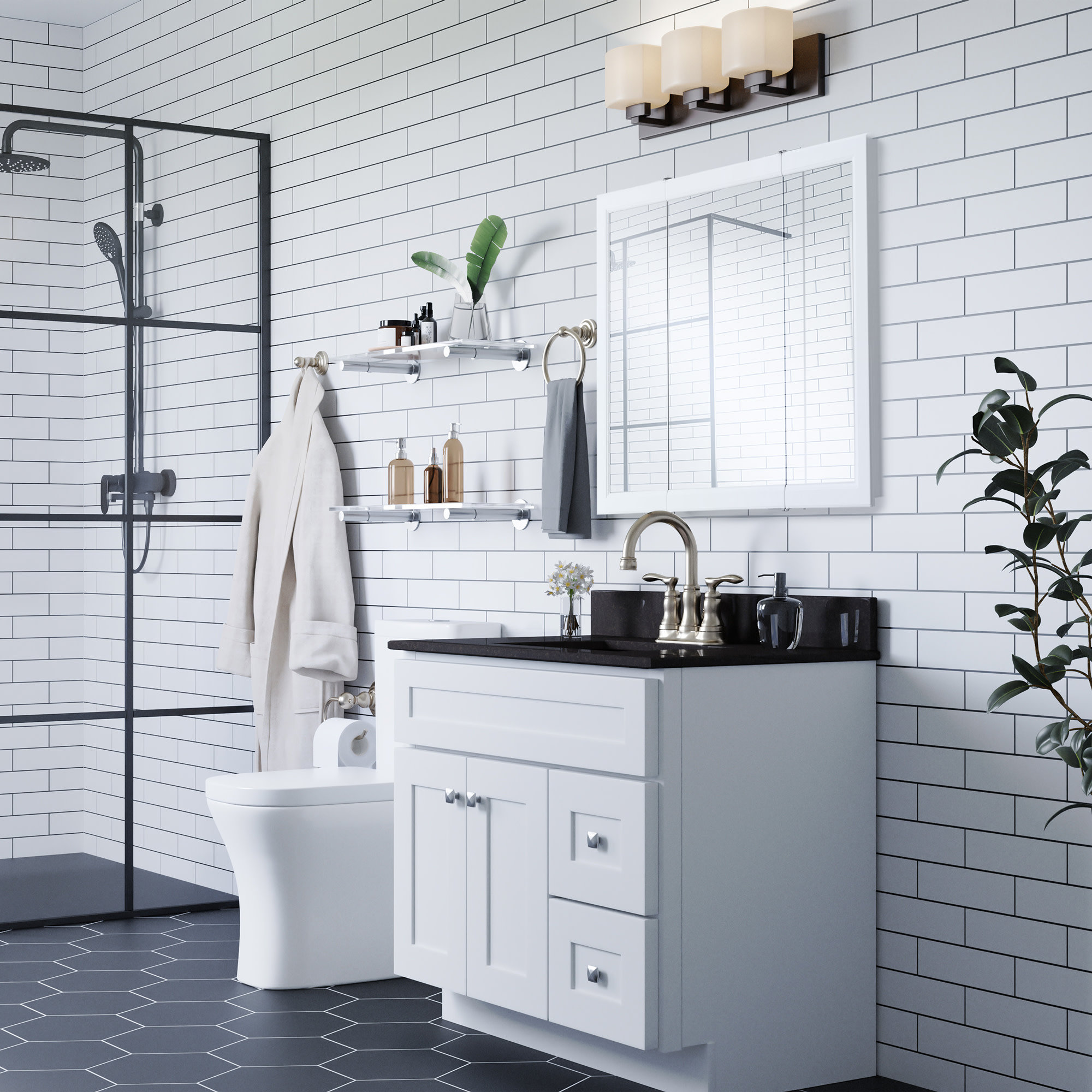 Winston Porter Searle Medicine Cabinet - Bathroom Wall Cabinet with ...
