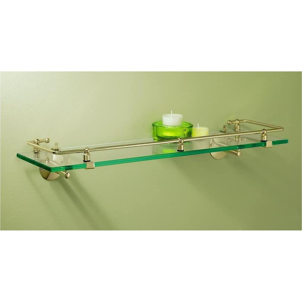 Everly Quinn Glass Railing Shelf, Chrome - Wayfair Canada