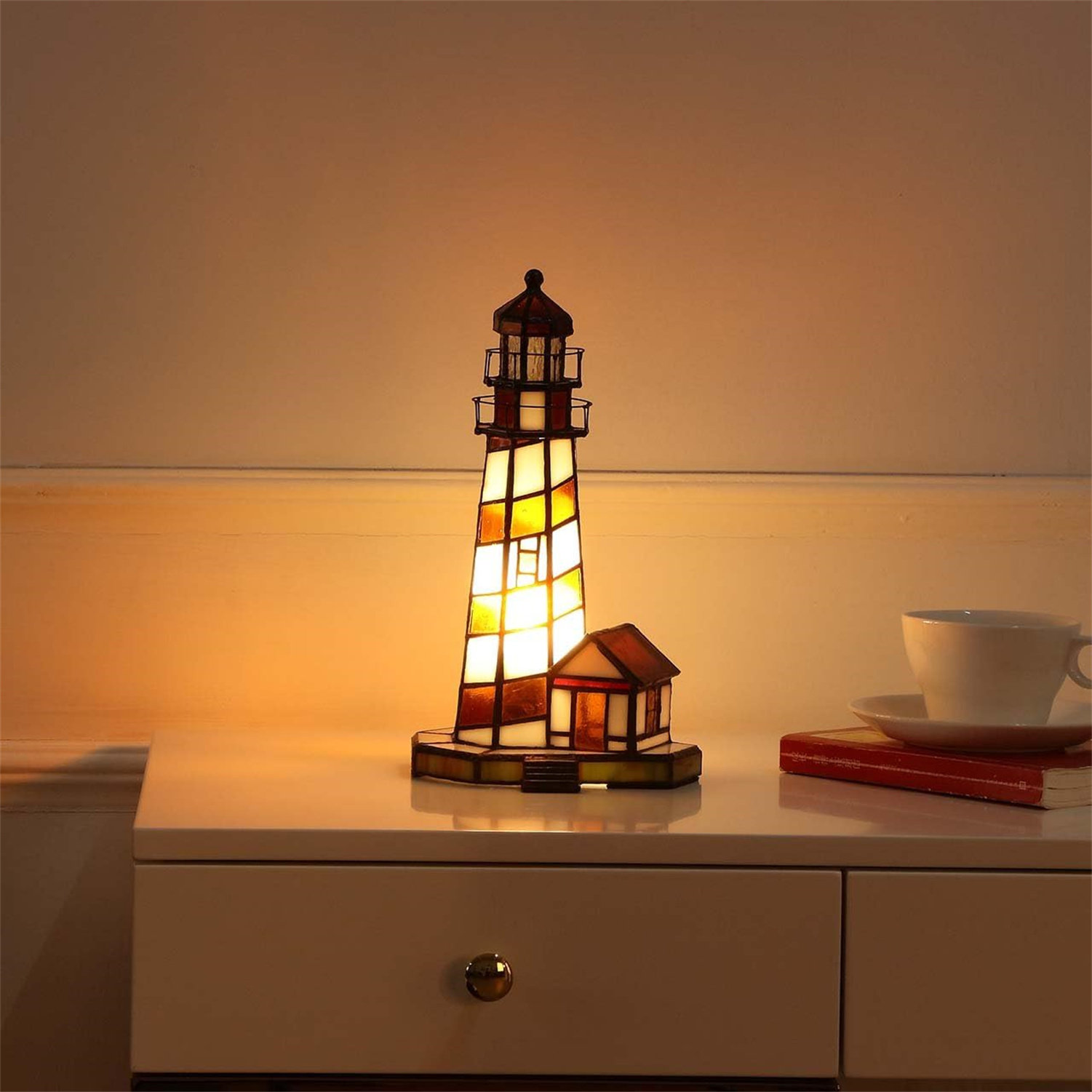 Longshore Tides Deidamia Glass Novelty Lamp | Wayfair
