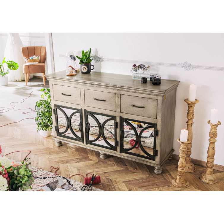 Massivmoebel24 150cm Solid Wood Sideboard | Wayfair.co.uk