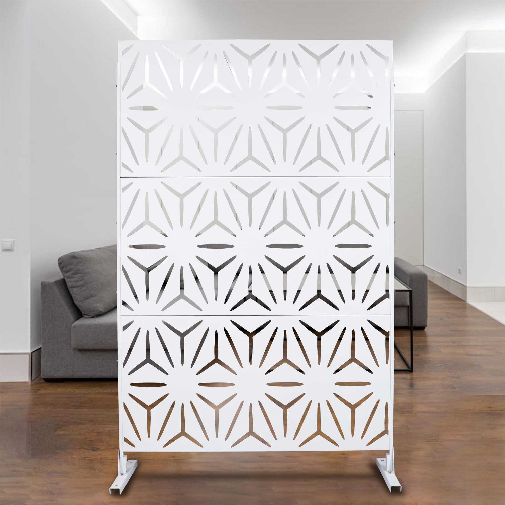 Dimorphos Outdoor & Indoor Privacy Screen Metal Privacy Screen 76" HÃ ...