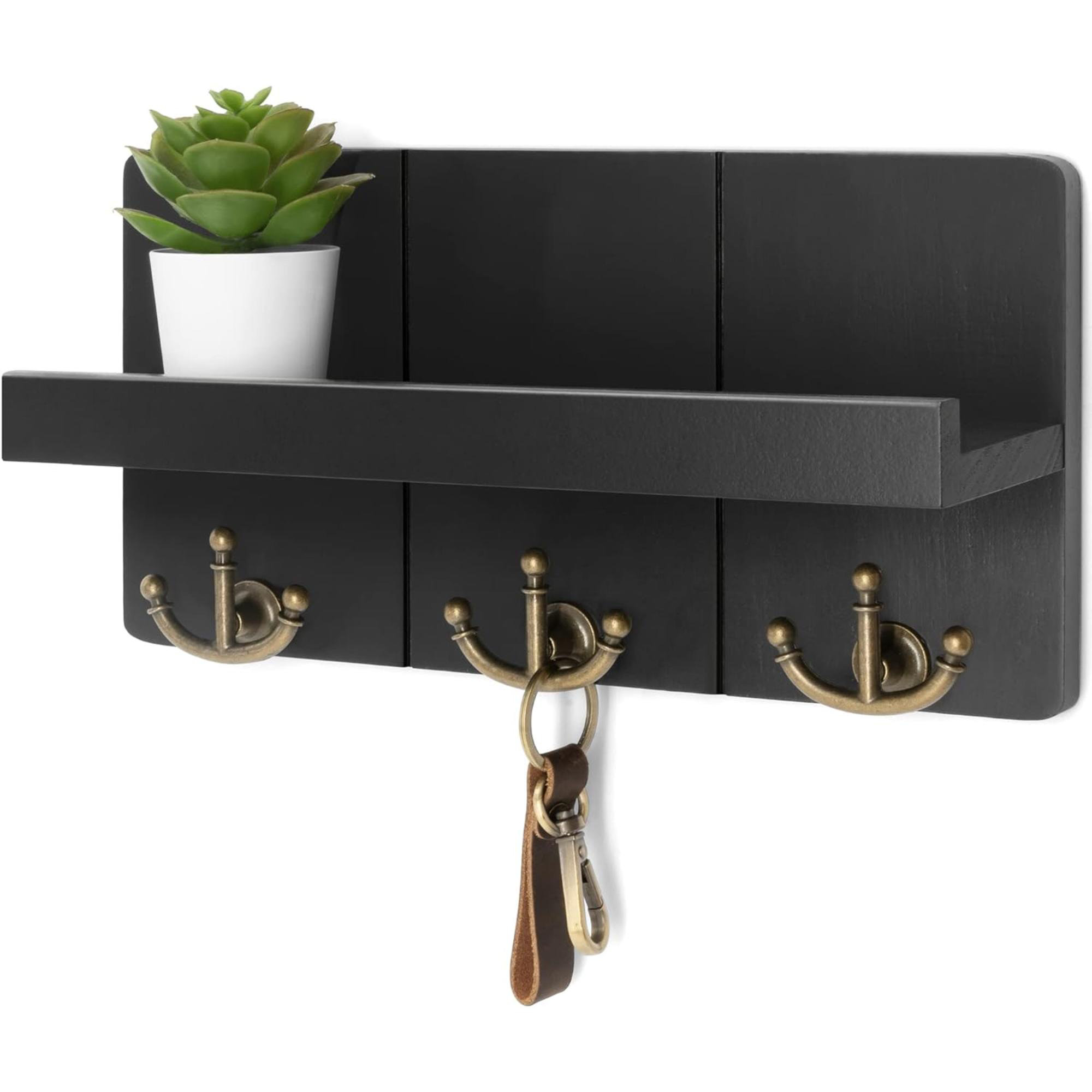 Millwood Pines Decorative Key And Mail Holder For Wall: Farmhouse Mail ...