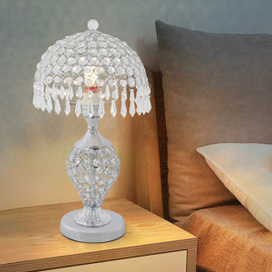 House of Hampton® Modern Crystal Table Lamp Luxury Decorative Crystal ...
