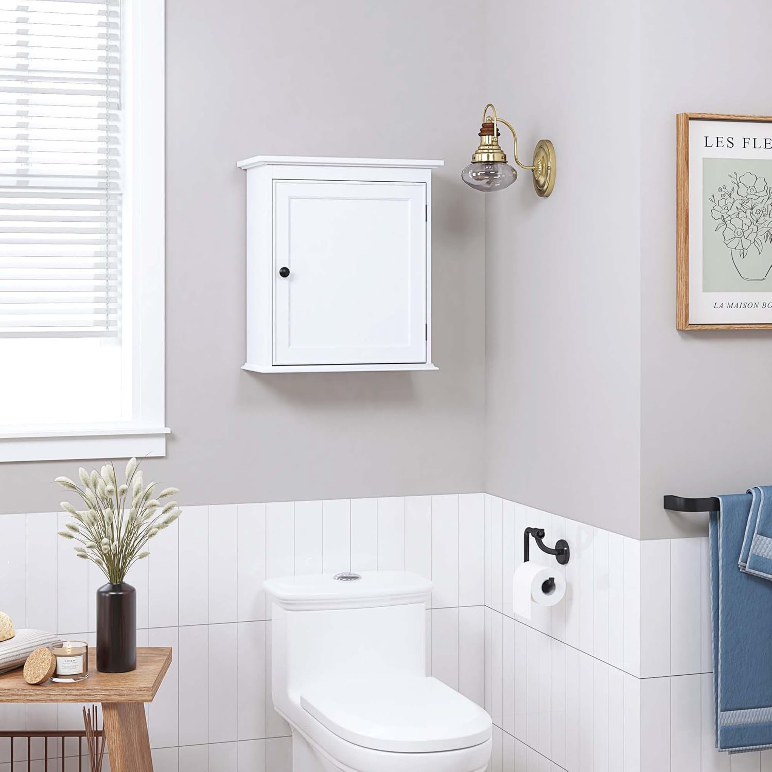 Red Barrel Studio® Small Bathroom Wall Cabinet, Wall Mounted Storage ...